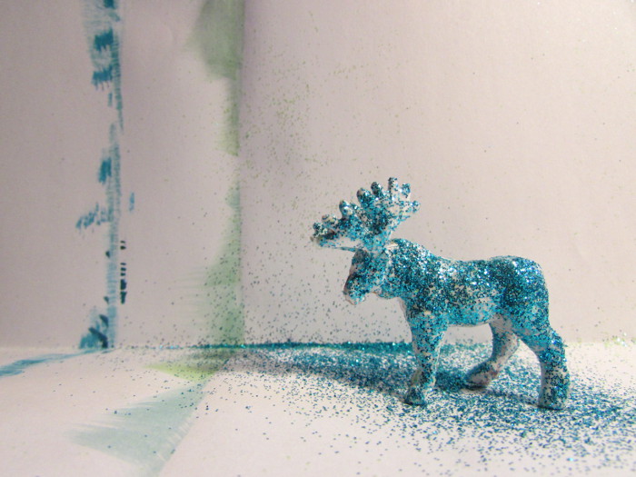 Art Day: Painting on Plexi, Glitter Animals & a Mixed Media Garden ...