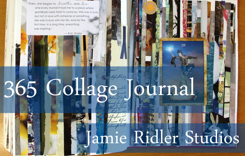365 Collage Journal Flip-Through - Jamie Ridler Studios