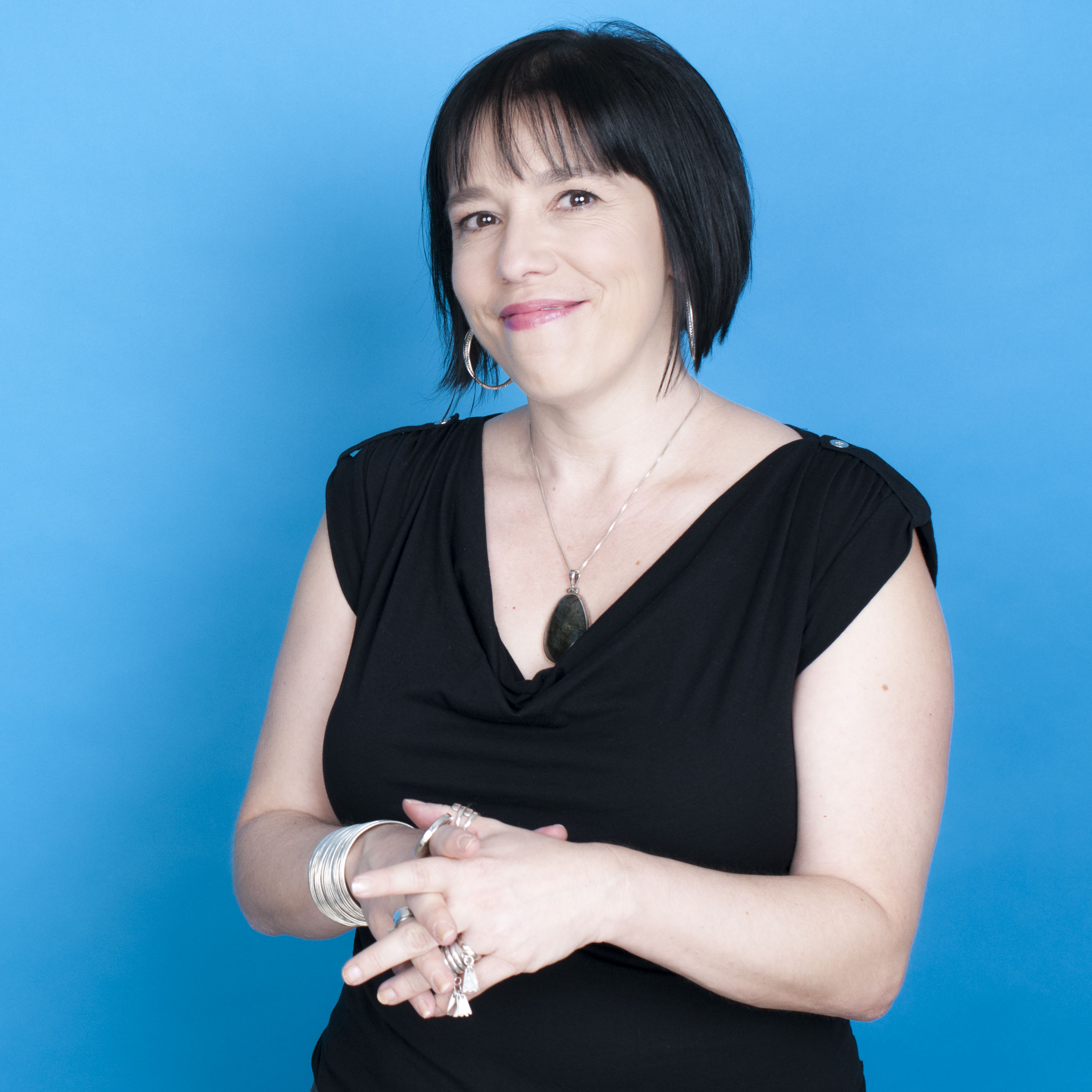 Jamie on Blue 2 - Jamie Ridler Studios