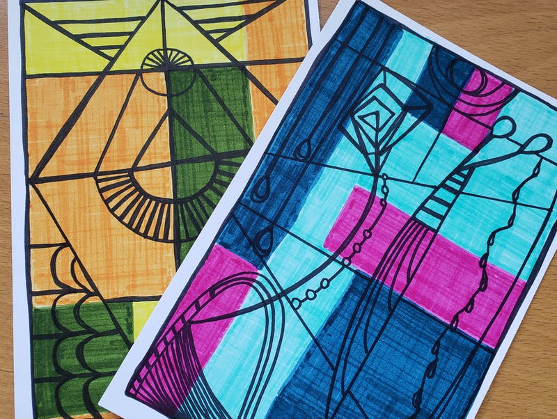 Stained Marker Art - Jamie Ridler Studios